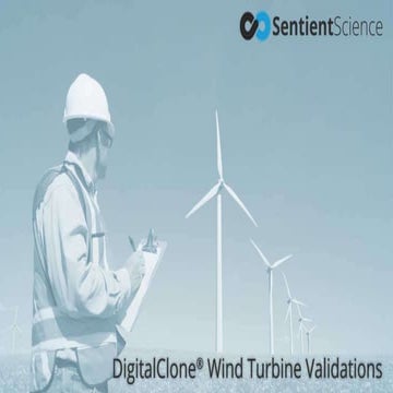 DigitalClone® Wind Turbine Validations | PPTX | Physics | Science