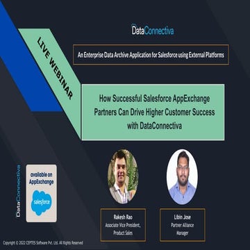 WEBINAR: How Successful Salesforce AppExchange Partners Can Drive Higher Customer Success with ...