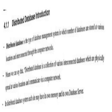 Distributed Database Pdf Ppt