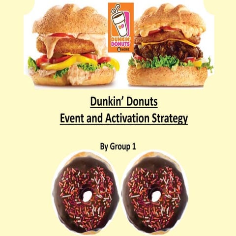 Dunkin Donuts India - Event & Activation Strategy Idea | PPTX