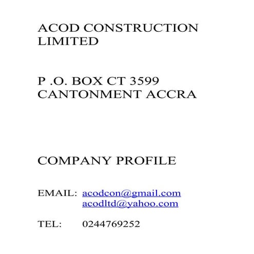 Acod Profil 1 | DOC