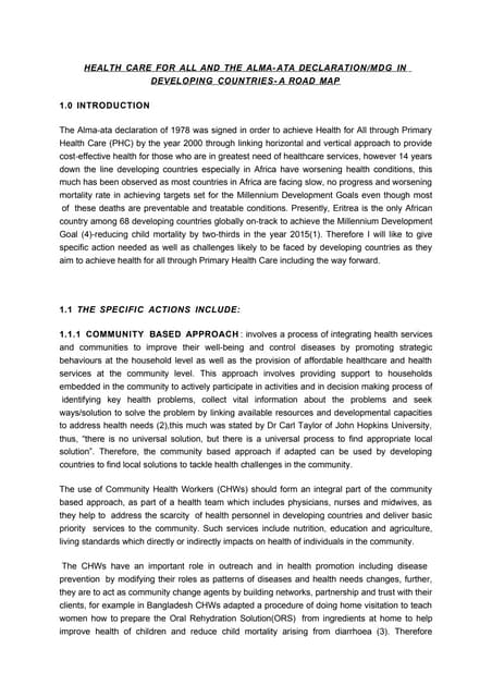 Social health program; role of world health organization in Indian ...