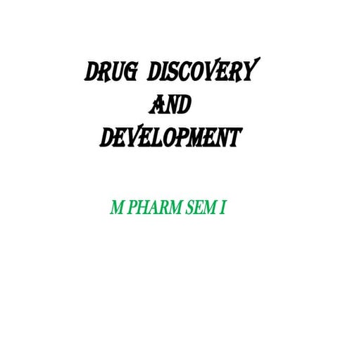 Drug development - an introduction to the stages involved | PPTX
