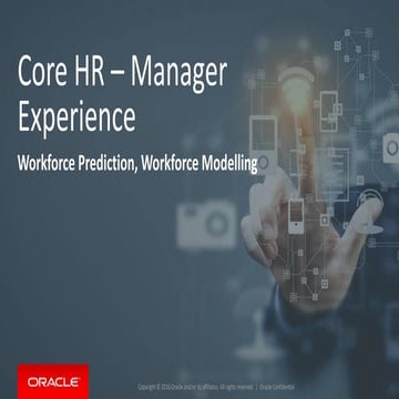 Oracle Fusion - Core HR - Manager Experience | PPTX