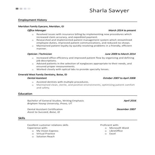 Terence Evans Resume | DOCX