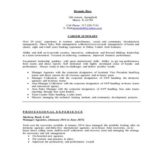 Dennis CV 2016 | PDF