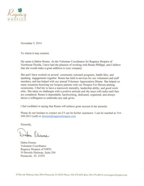 Dance Recommendation Letter