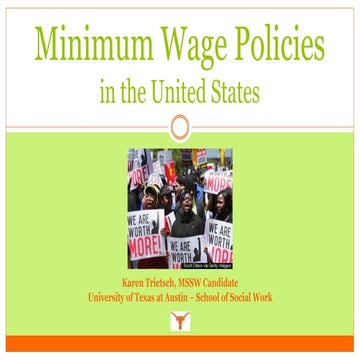 Minimum Wage Presentation Policy Conference | PPTX