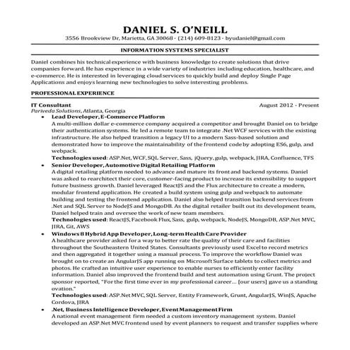 Daniel_ONeill_Resume_2016 | DOCX