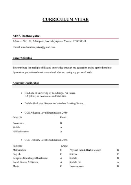 Anitha General Resume | PDF