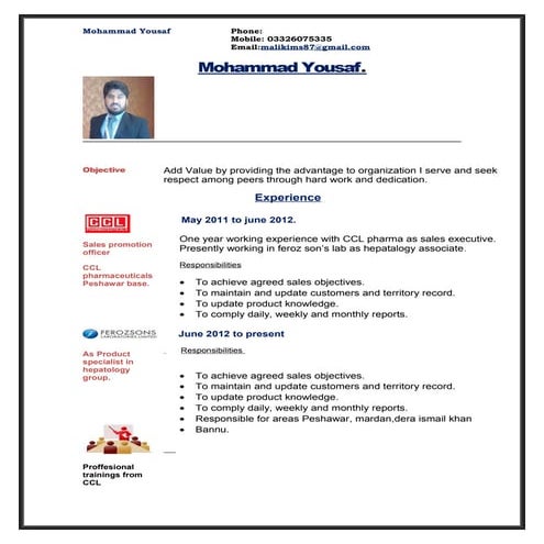 CV M YOUSAF (1) | DOC