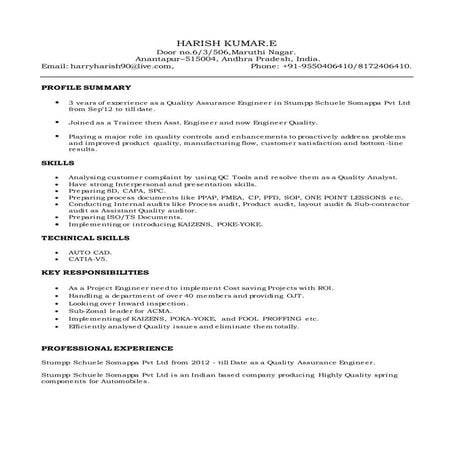 Harish (Updated CV) | PDF