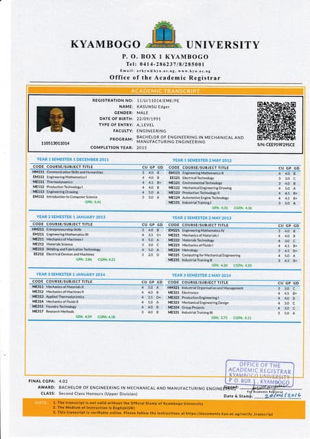 Academic Record | PDF | Science