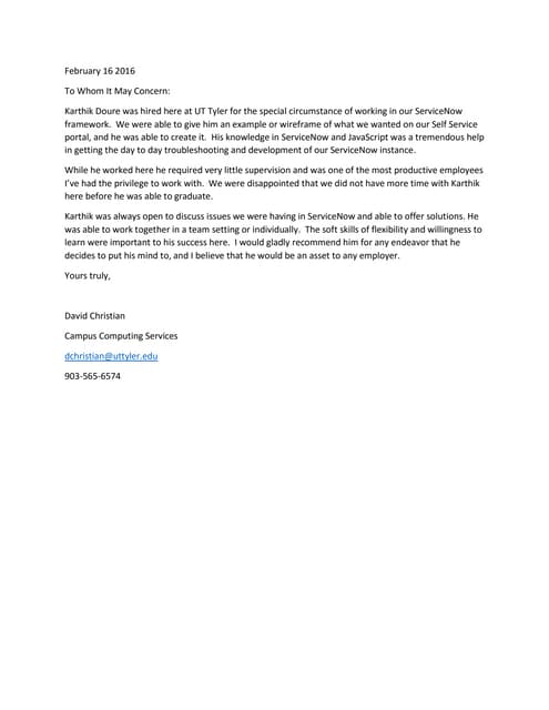 Matthew Hileman - Susan Ford Reference Letter 170125 | PDF