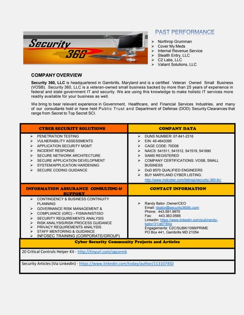 Capability Statement | PDF