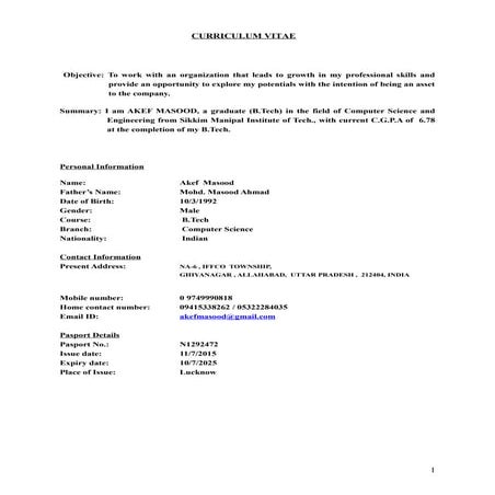 Akarshan kumar cv | PDF