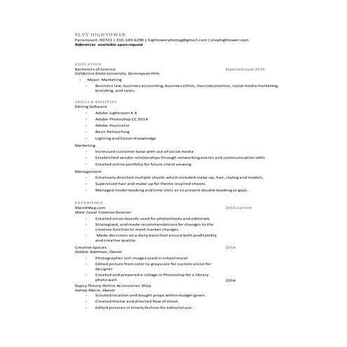 Lynn fontaine Resume | PDF