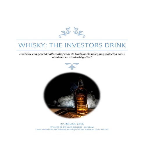 Dutch presentation introduction to whisky | PPTX