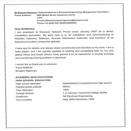 Bongani Maseko CV TV[1] | DOCX