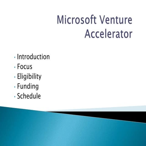 Microsoft Venture Accelerator | PPTX