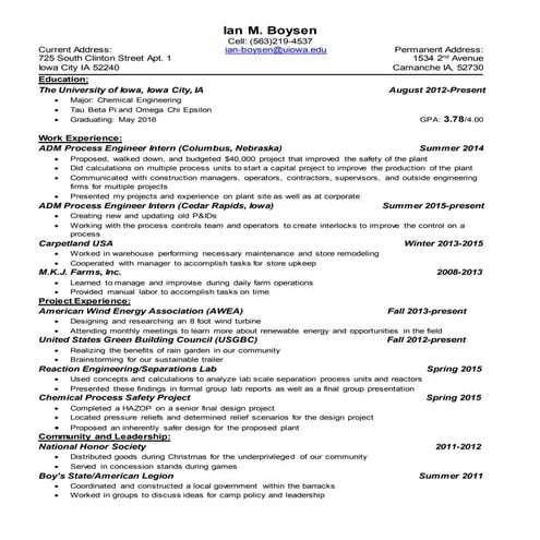 Ian M. Boysen Resume | DOCX