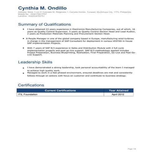 Resume - Pdf | PDF