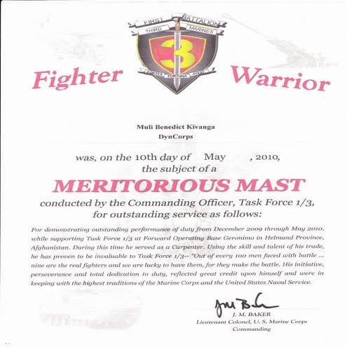 marines letter | PDF