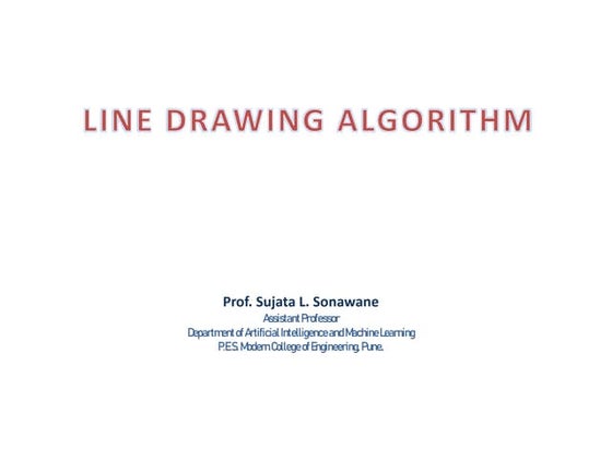 Dda line algorithm presentatiion | PPTX | Computing | Technology & Computing