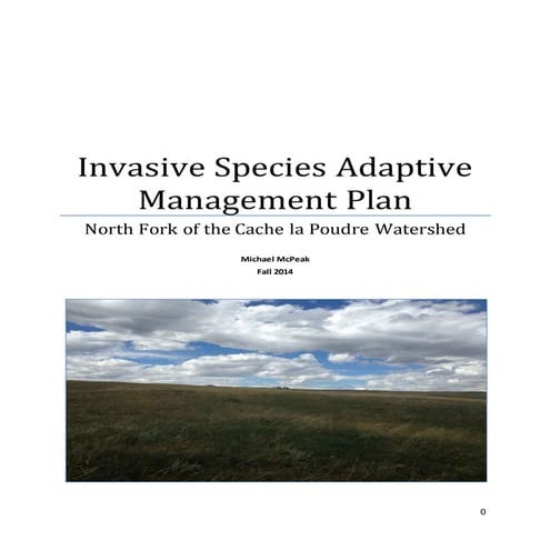 Invasive Species Adaptive Managment Plan (NFCLP) | DOCX