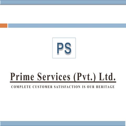 Presentation of Prime Services | PDF