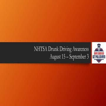 Drunk Driving Awareness | PPTX