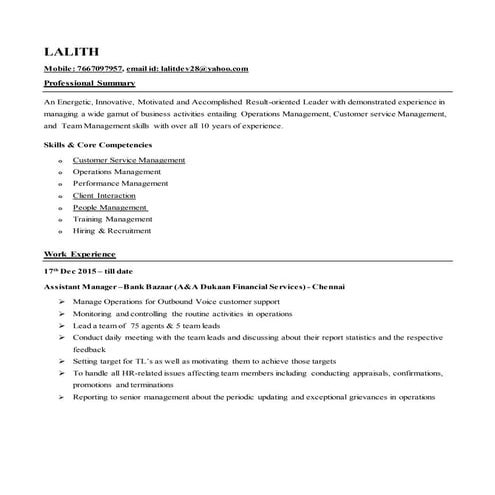 Lalit CV | PDF