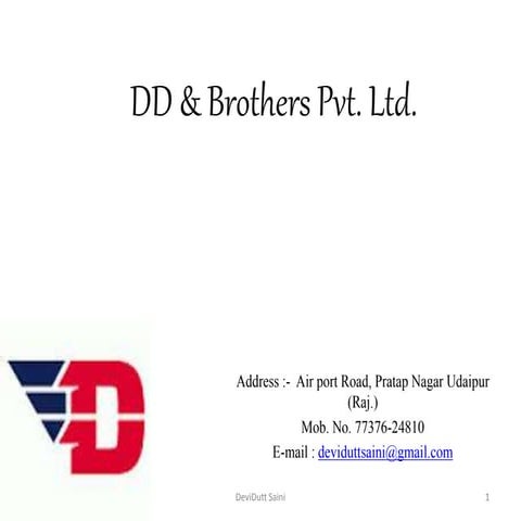 Dd & brothers pvt | PPT