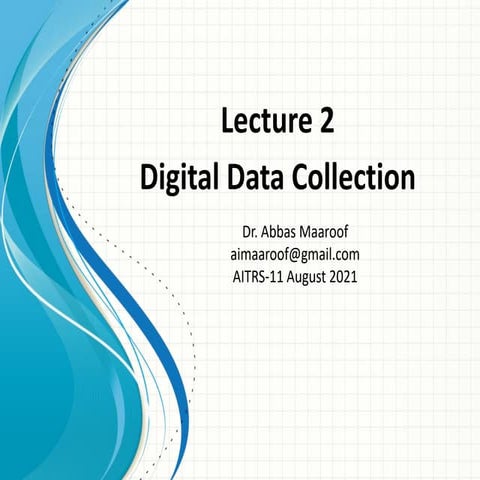 Open Data Kit, Digital data collection tool, training manual.pptx