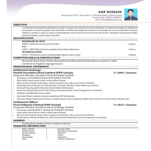 CV Asif Update | PDF