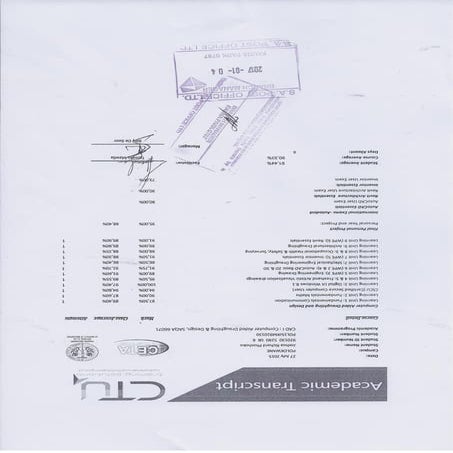 CAD1 Transcript CTU 1st year | PDF