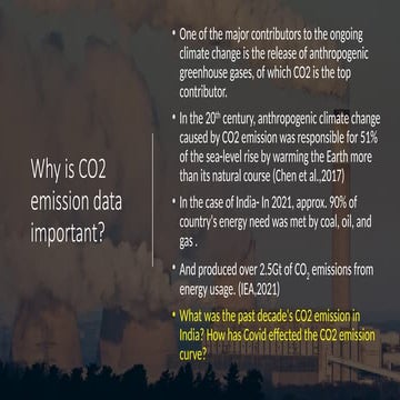 DD CO2 emission data of world for climate.pptx