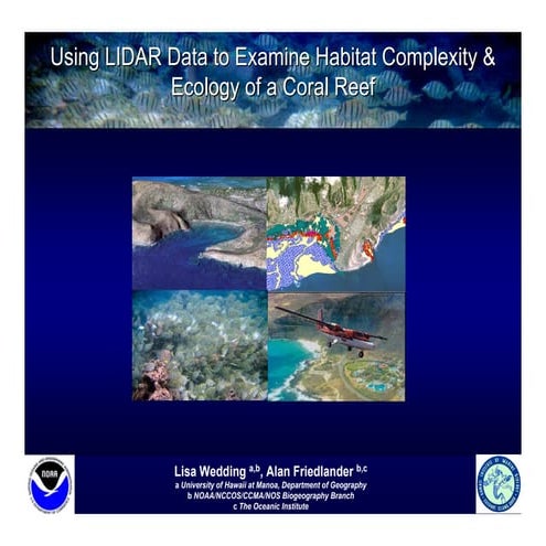 Using Lidar Data To Examine Habitat Complexity And Ecology Of A Coral Reef Pdf