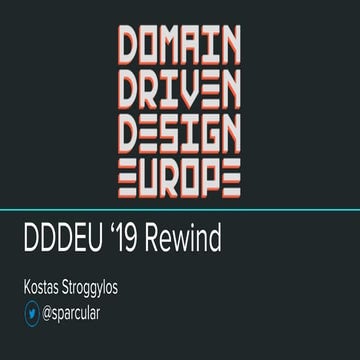 DDDEU '19 rewind | PPTX