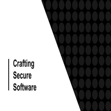 Crafting Secure Software Dddeu 2019 Ppt