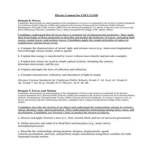 Ddd physics content for 118 | PDF