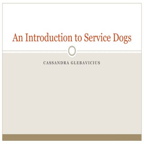 Service Dog Final Paper