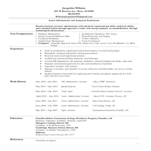 MARIE J Updated resume | DOCX