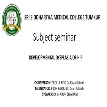 IHDI Classification of Hip Dysplasia | PPTX