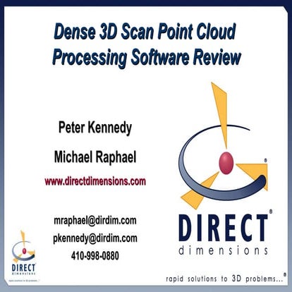 DDI Dense Point Cloud Processing Presentation Oct2009 | PPS | 3-D ...