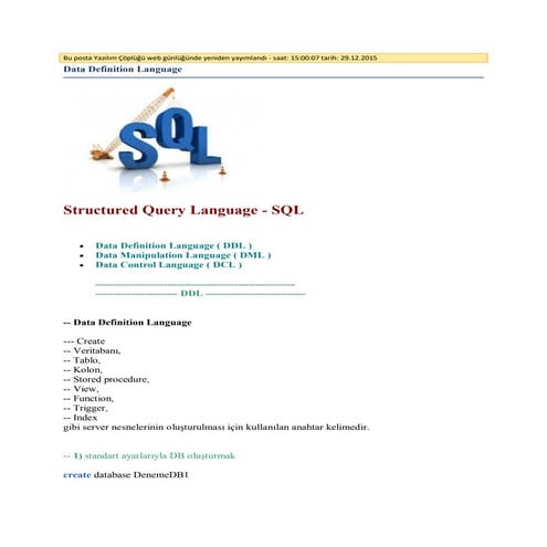 Ddl Create Alter Drop Pdf