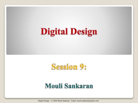 Digital Design Session 5 | PPT