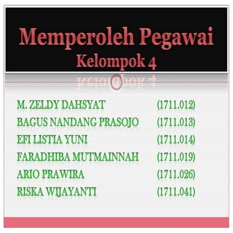 Memperoleh Pegawai | PPTX