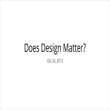 Does Design Matter? | PDF