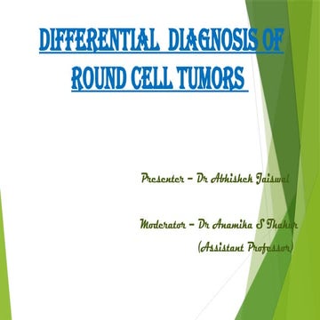 dd of round cell tumor histology -1.pptx